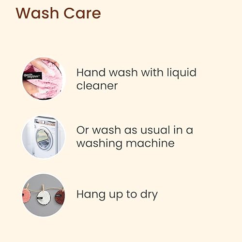 Earth Rhythm Reusable Makeup Remover Pads | Makeup remover wipes | Remover waterproof makeup - Pack of 4