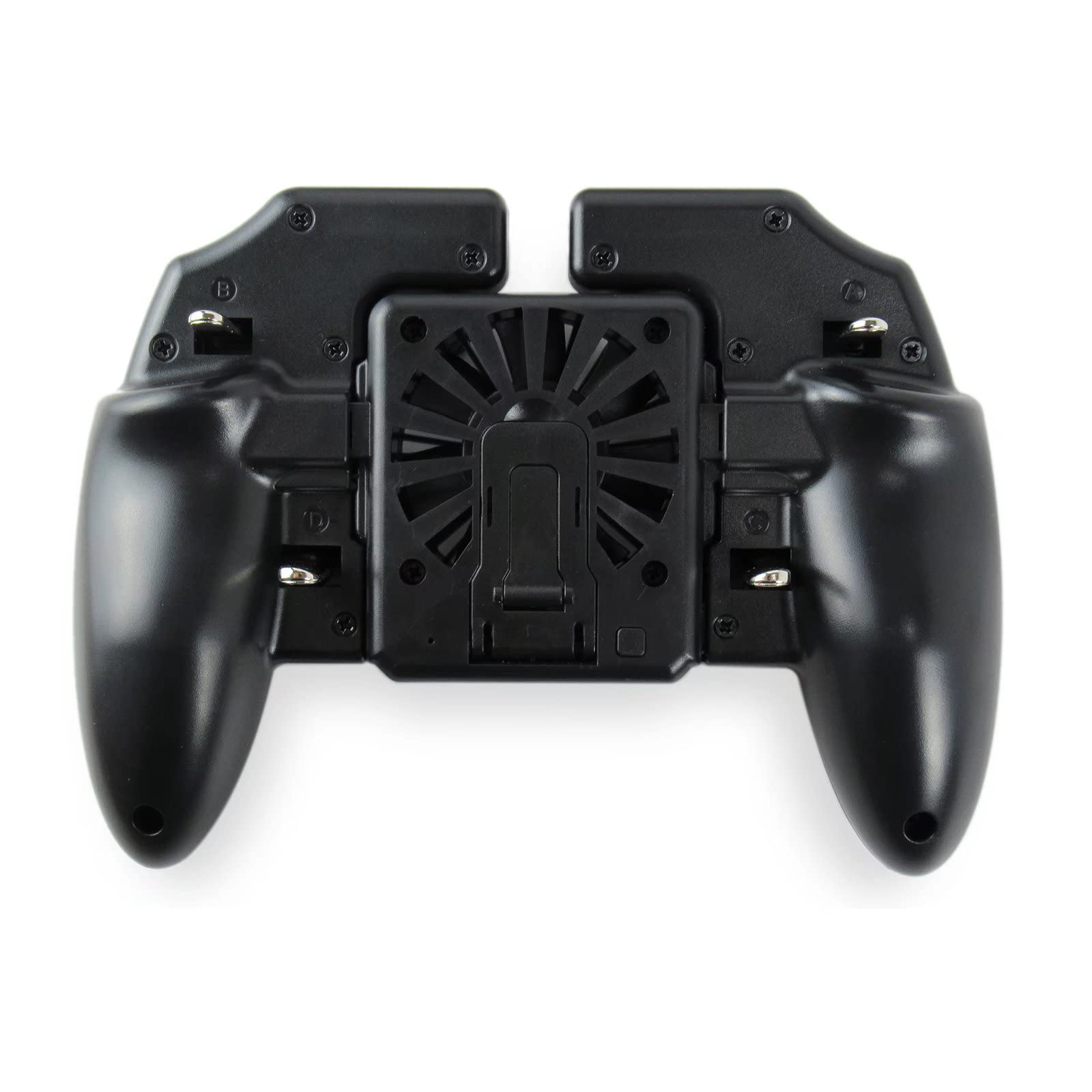 Acupress Mobile Game Controller w/Silent Cooling Fan/Phone Holder/Finger Sleeves for PUBG/Fortnite Fits for all Phones Within 4.7-6.5 Inches(Phone Controller for iOS/Android)