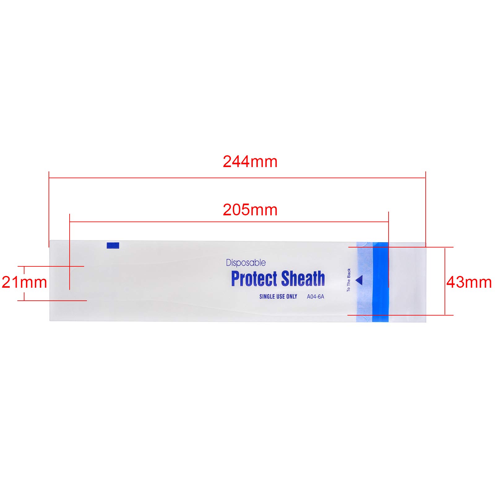 500 Pieces Intraoral Dental Camera Sleeve Sheath Cover for 5.0 Mega Pixels 6 LED Dental Endoscope Intraoral HD 5.0 MP Intra Oral Camera USB 2.0