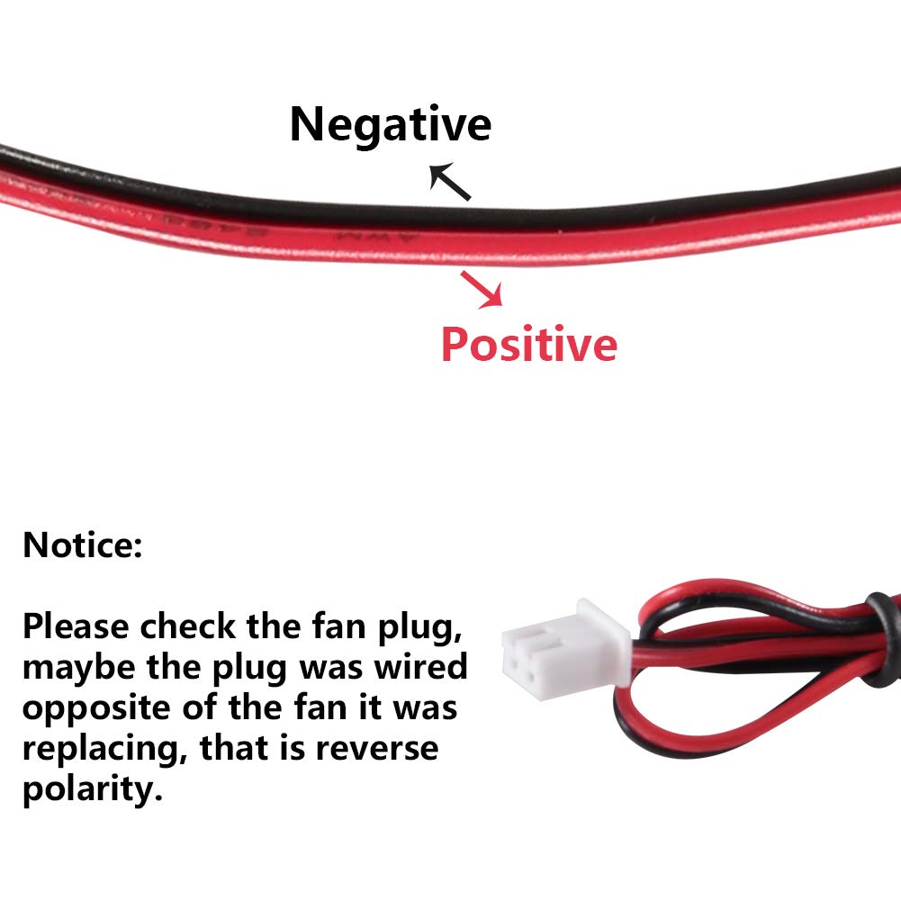 5015 Brushless Cooling Fan 4PCS 3D Printer Blower DC 12V Fans 50x50x15mm Fan for Hotend Extruder Heat Sinks with 2 Pin Terminal and Other Small Appliances Series Repair Replacement(12V 0.18A)