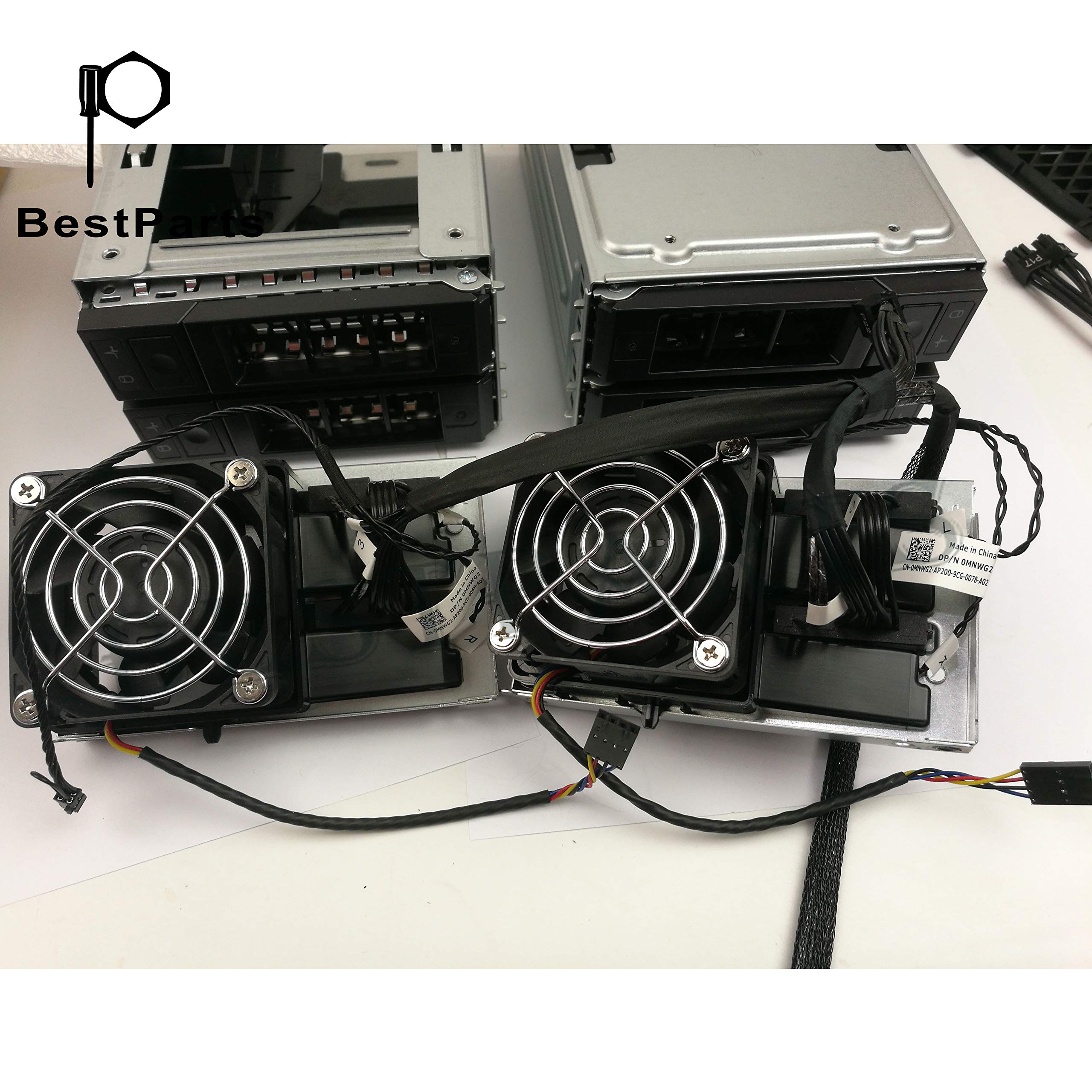 BestParts 575-BBSO New HDD SSD Upgrade Kit Compatible with Precision T7920 7920 Precison T7920XL Installing 4X Additional 2.5" or 3.5" SATA/SAS HDD/SSD on The Rear of The Chassis in FlexBay 3 and 4