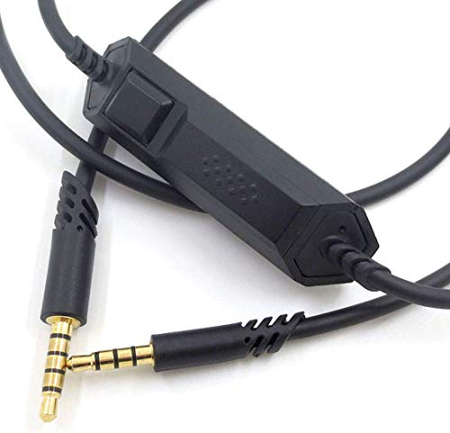 Alitutumao Replacement A10 A40 Cord Aux Cable with A&B Modes Inline Mute Volume Control and Mic Compatible with Astro A10 A40 A30 A50 Gaming Headsets to PC Mobile MixAmp PS4 and More