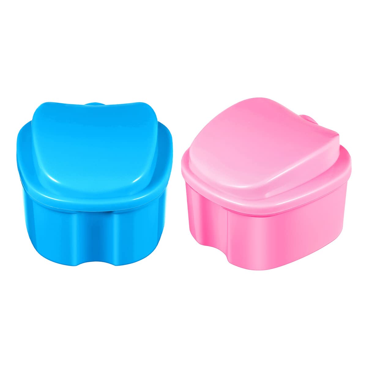 2pcs Tooth Box Case Storage Case False Teeth Holder False Teeth Case Teeth Holder for Dentures Plastic Containers Abs Storage Supplies Travel Portable