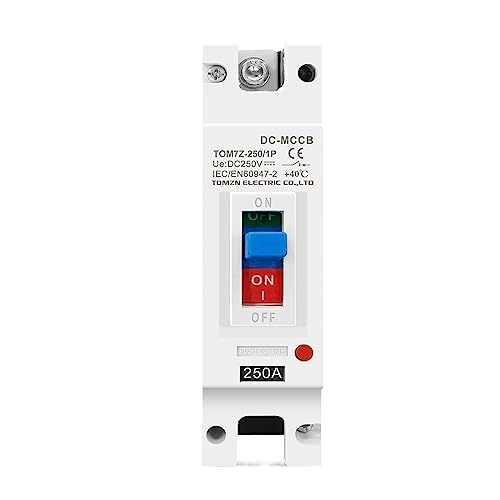 1P DC 250V DC Solar Molded Case Circuit Breaker MCCB Overload Protection Switch Protector for Solar Photovoltaic PV (Size : 150A)