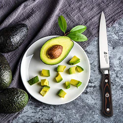TUO Kitchen Utility Knife-5 inch All Purpose Cooking Knife-German Stainless Steel Small Chef Knife-G10 Ergonomic Handle with Gift Box-Legacy Series