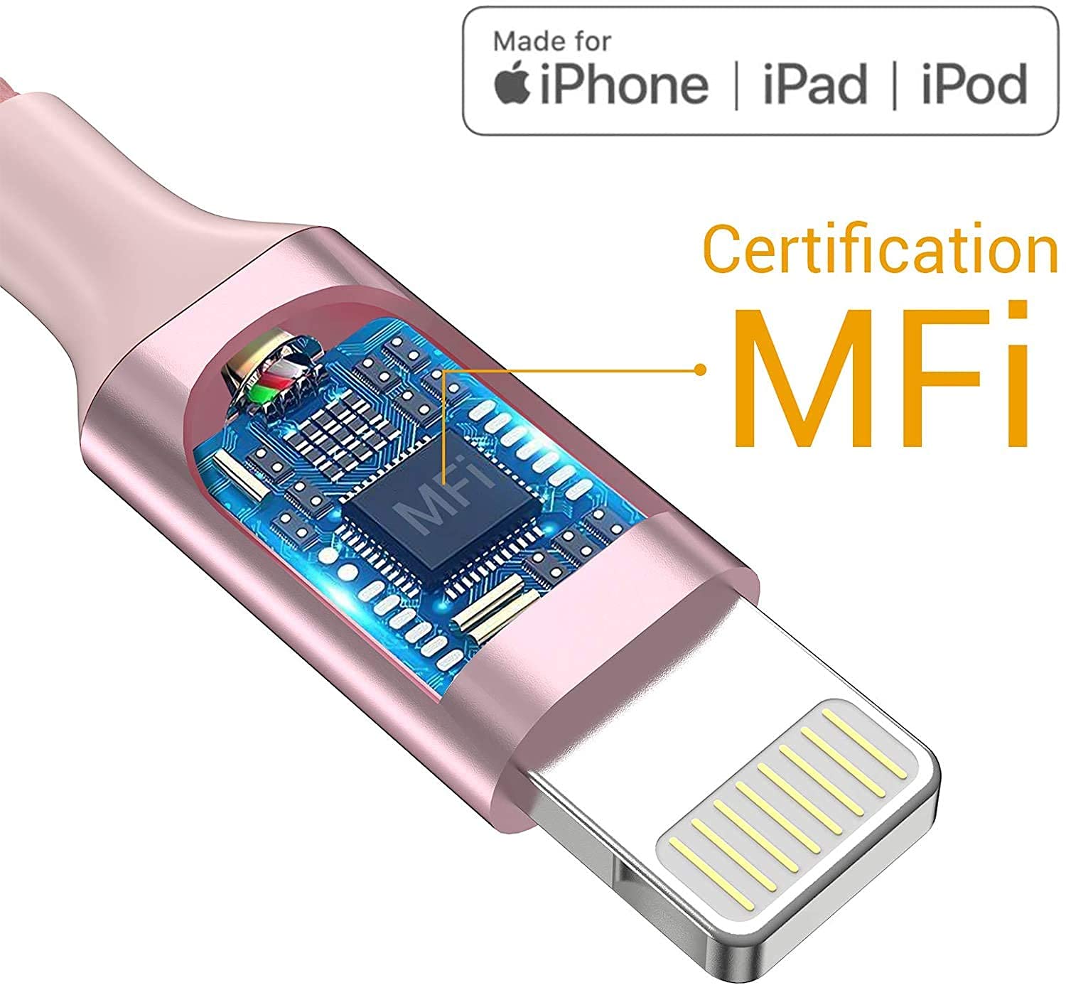 iPhone Charger,【Apple MFi Certifide】 4 Pack iPhone Cord iPhone Charging Cable Nylon Braided Compatible with iPhone 14 13 12 11 Pro Max Xs Xr 8 7