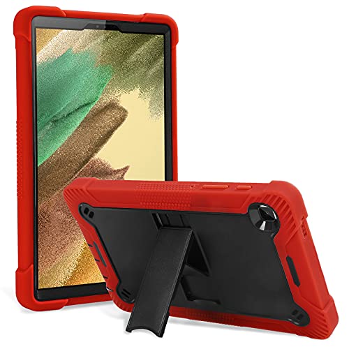 KIQ Guardian Series Samsung Galaxy Tab A 8.4 Case SM-T307 SM-T307U SMT307 2020 Kickstand Hard Durable Rugged Protective Cover W/Handle Shoulder Strap for Samsung Tab A 8.4 - Black Red