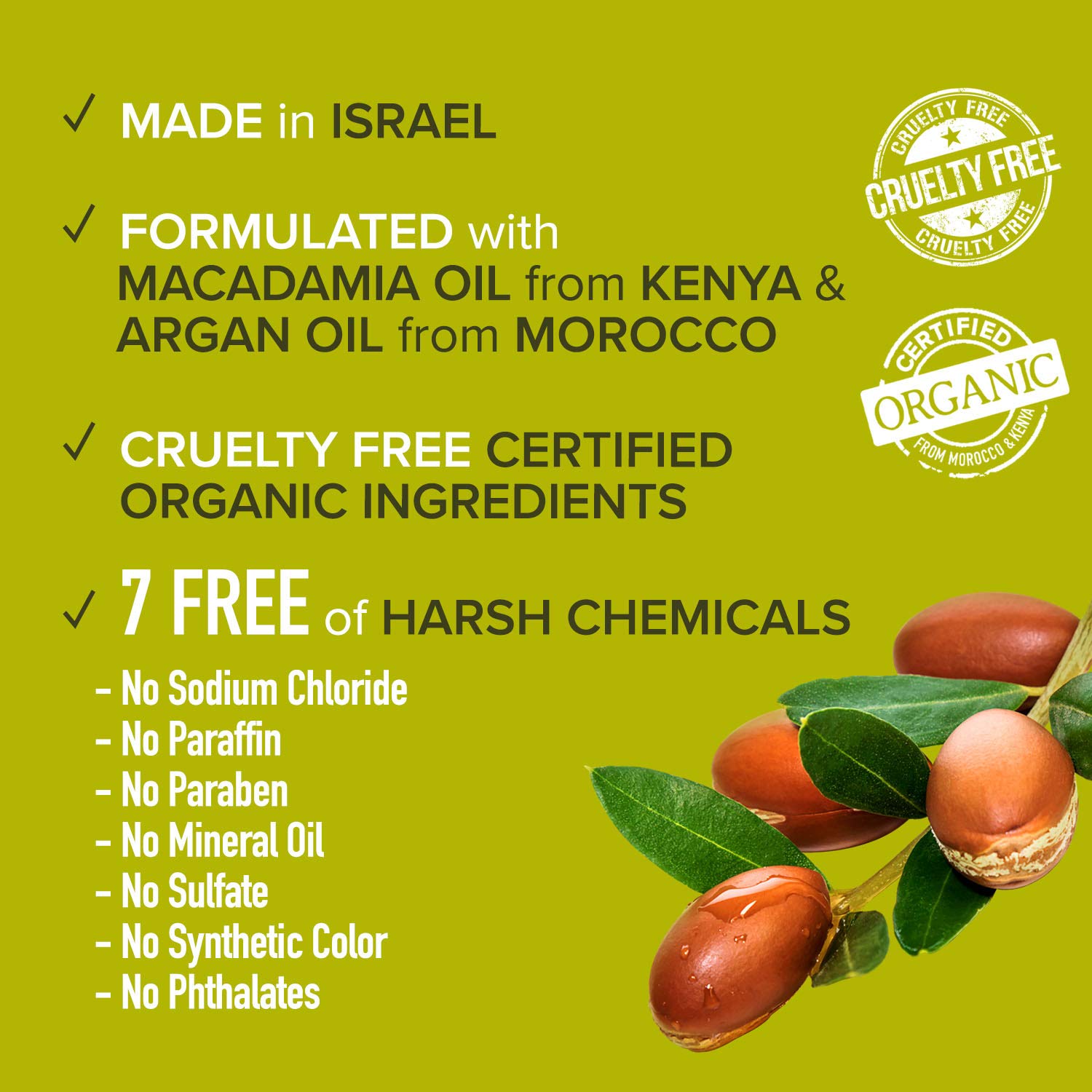 KISS Color & Care Argan & Macadamia For Dry and Damaged Natural Hair Shampoo & Conditioner Value Set