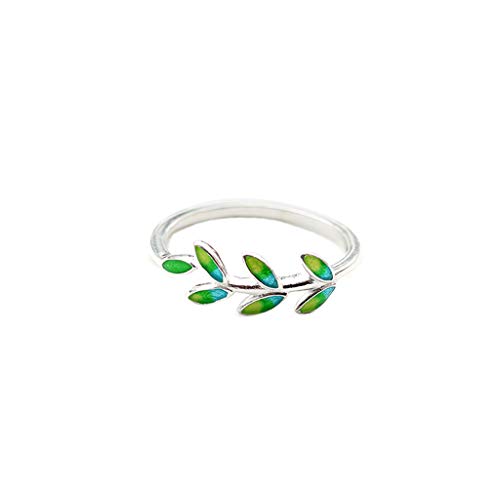 1X Women Ring Jewellery Elegant Leaves Adjustable Open Ring Wedding Party Thumb Knuckle Ring Superior Quality and Creative