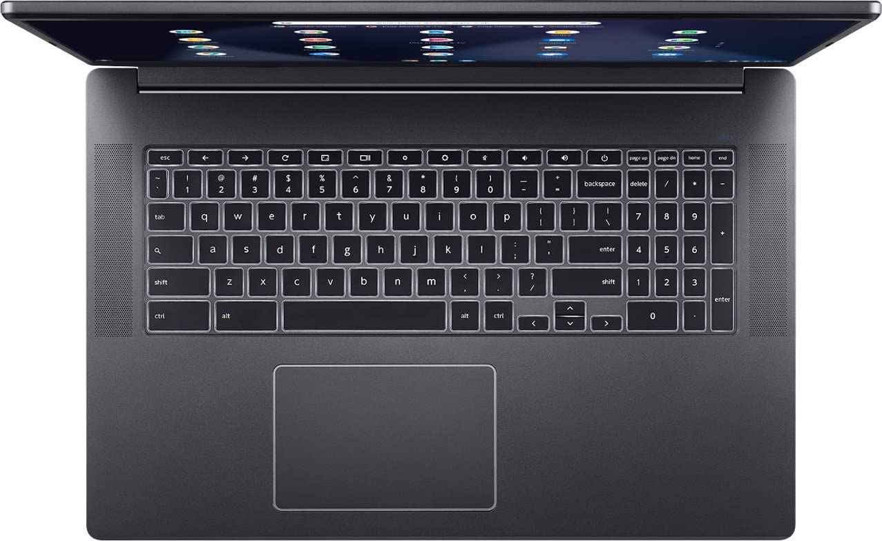 acer 2023 Newest Chromebook 17.3" FHD IPS Touchscreen Light Laptop, 4-Core Intel Pentium N6000 (Upto 3.3GHz), 8GB RAM, 64GB eMMC, HD Webcam, UHD, WiFi 6, 10+ Hour Battery, Chrome OS, w/MarxsolCables