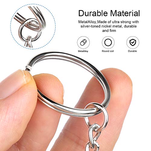 20PCS Key Chain Rings Teenitor Key Chain Rings 1 Inch Key Chain Rings for Crafts, Key Chain Rings, Keychain Key Chain Ring for Crafts