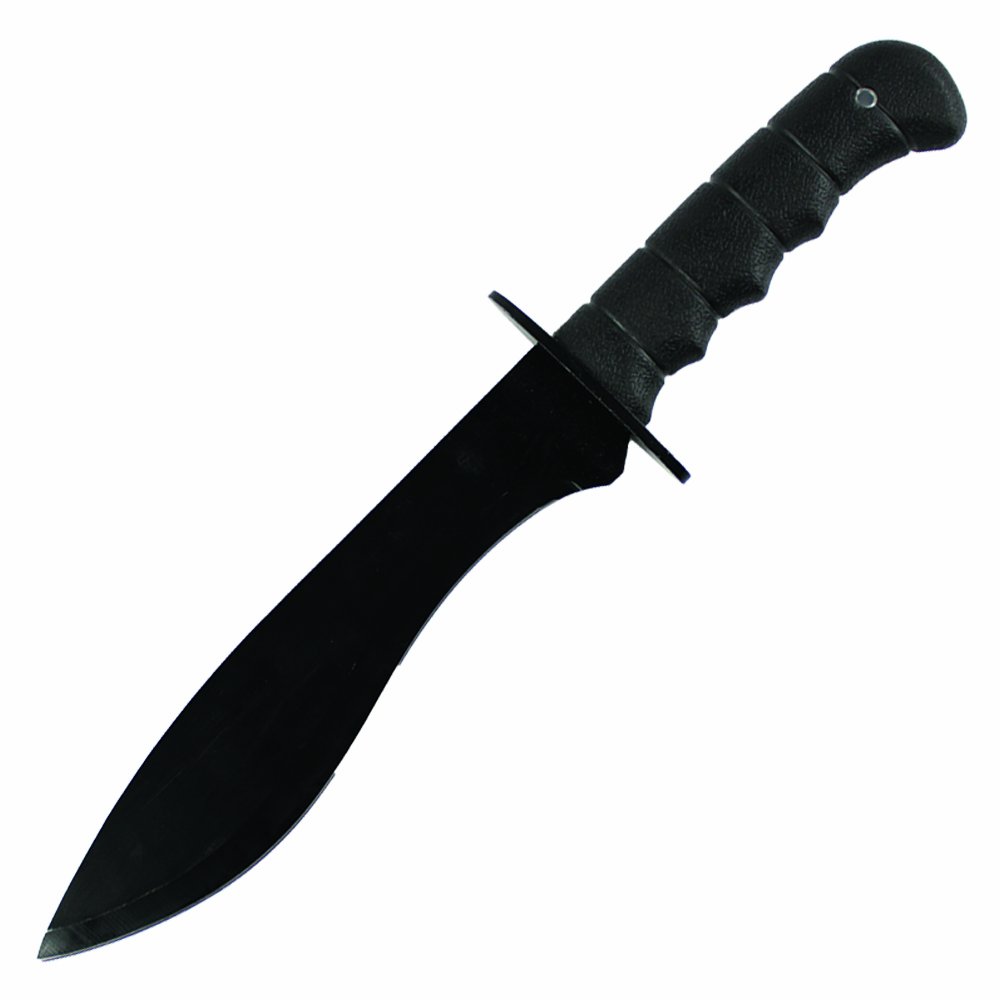 13.75 inch all black hunting knife with sheath H-4853-BK