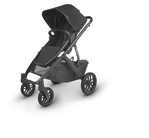 UPPAbaby Vista V2 Stroller - Jake (Black/Carbon/Black Leather) + Piggyback for Vista & Vista V2