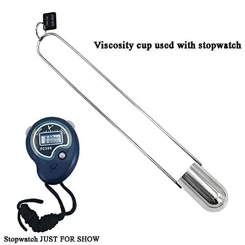 HFBTE Zahn Cup Viscosity Measuring Cup #5 Dip Type 44ml for Very Viscous Fluid and Mixture