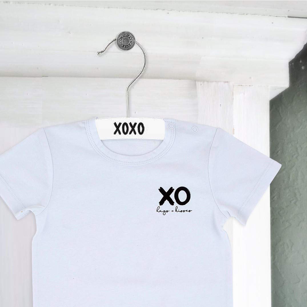 Stephan Baby Wooden Nursery Hangers, XOXO, Pack of 3