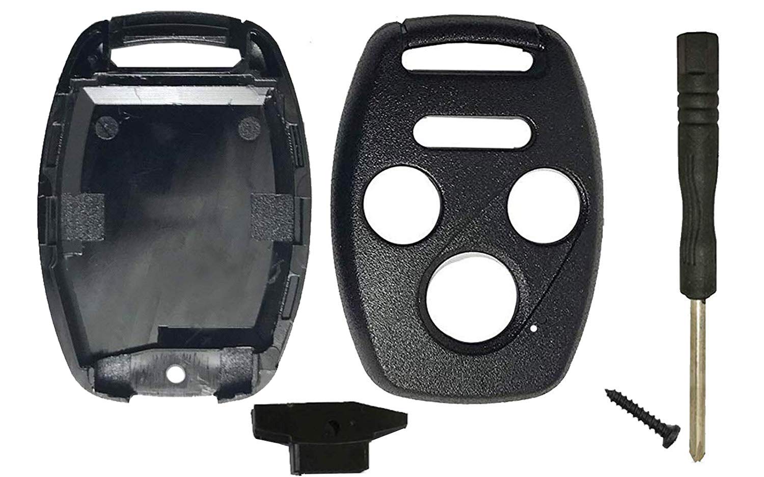 1pc Replacement Key Fob Shell Case Fit for Honda 2008-2012 Accord 2006-2013 Civic EX 2009-2015 Pilot 4 Buttons Keyless Entry Remote Car Key Fob Cover Housing Casing