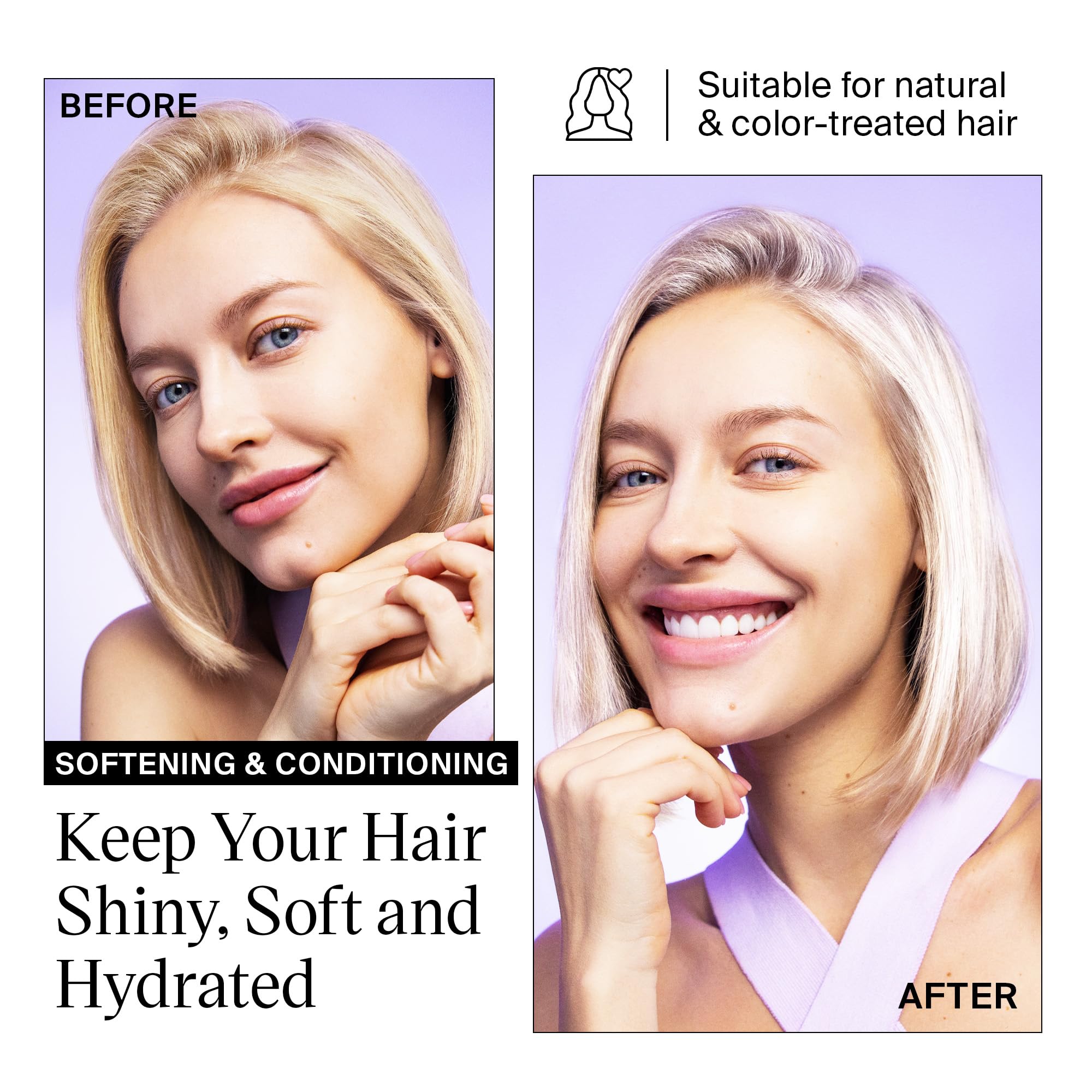 Eva NYC Tone It Down Purple Shampoo for Brightening Blonde Hair, Eliminating Brass & Yellow Tones - Moisturizing & Vegan, 8.8 oz