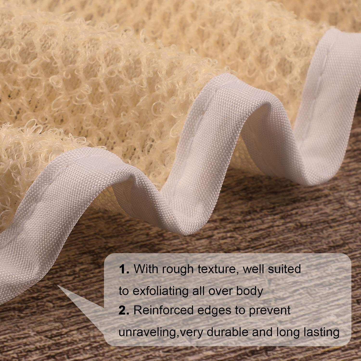PHOGARY 6 Pack Exfoliating Wash Cloths for Body Scrub and Face Clean, Dual-Sided Exfoliating Wash Towels Bath Washcloths for Men Women Skin Massage Spa - Rough Exfoliating Side and Soft Terry Side