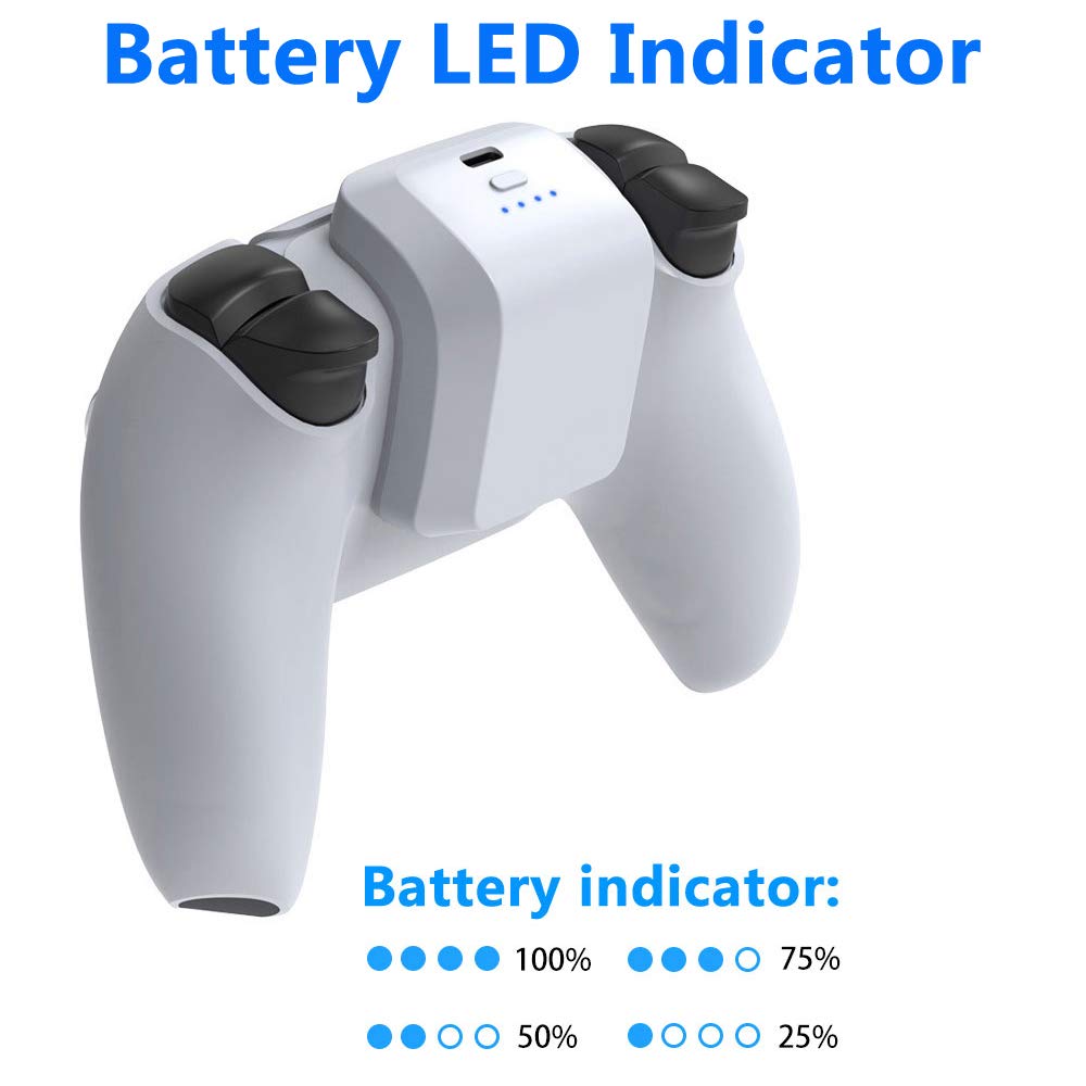 1500mAh Charging Battery for PS5 Controller, Rechargeable Replacement Battery Fast Charger for Sony PlayStation 5 Controller