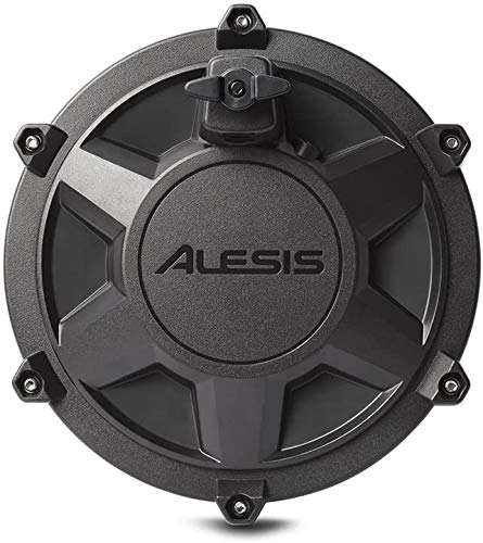 Alesis Nitro 8 Inch Single-Zone Mesh Tom Pad with Clamp and Silverline Audio 10ft Trigger Cable Bundle