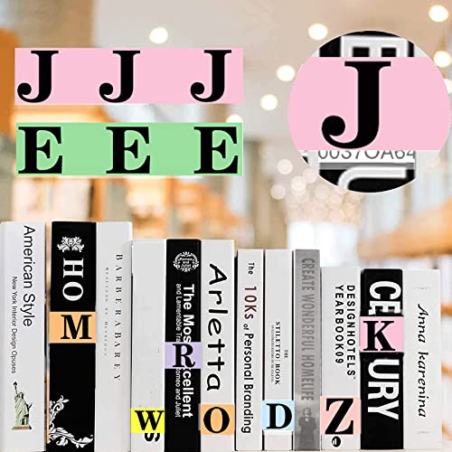 Alphabet Book Spine Labels Alphabet Letters Teacher Supplies Stickers for Classroom 520 Pcs A-Z Tab Dividers Stickers File Folder Labels Library Books Bin Shelf Labels for Classroom Book Organization