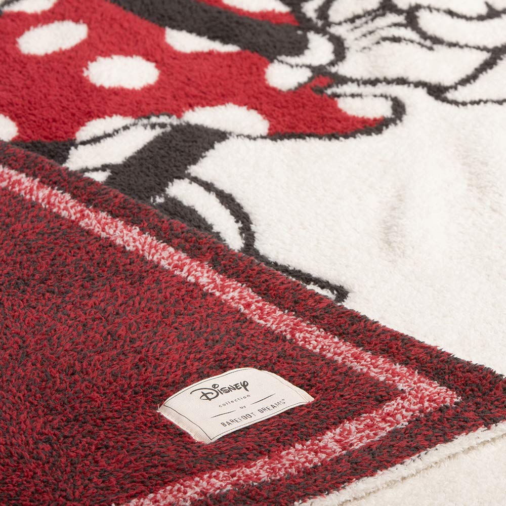 Barefoot Dreams CozyChic® Classic Disney Mickey & Minnie Mouse Baby Blanket 30"x40", Cream Multi