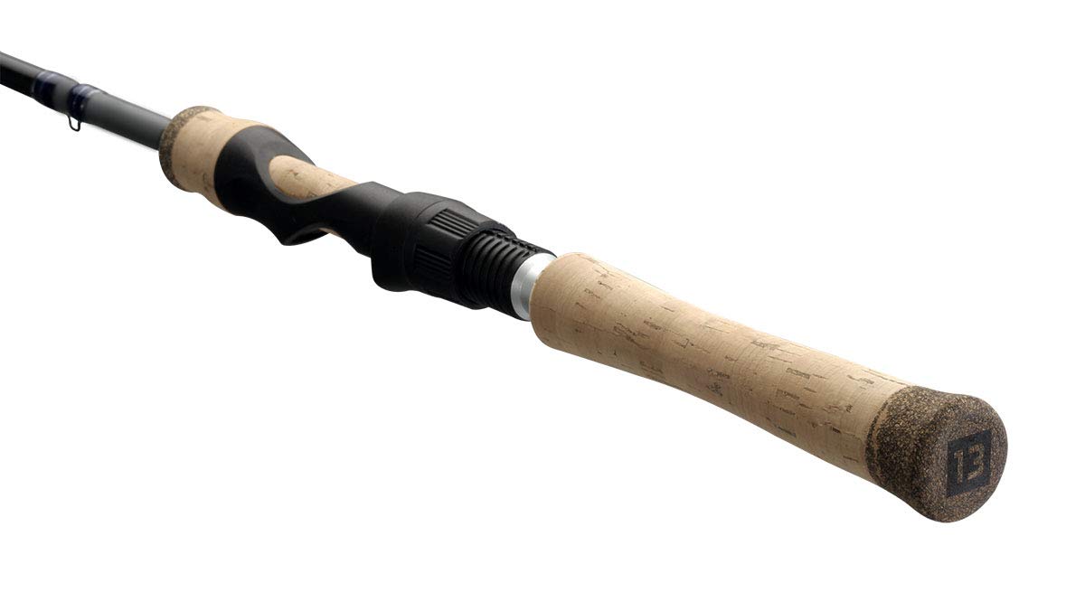 13 FISHING - Defy Silver - 6'6" UL Spinning Rod - DEFSS66UL, Black