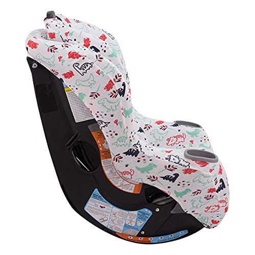 JYOKO Kids Cover Liner for car seat Compatible with Graco Extend2fit, 100% Cotton Made (Dino Party)
