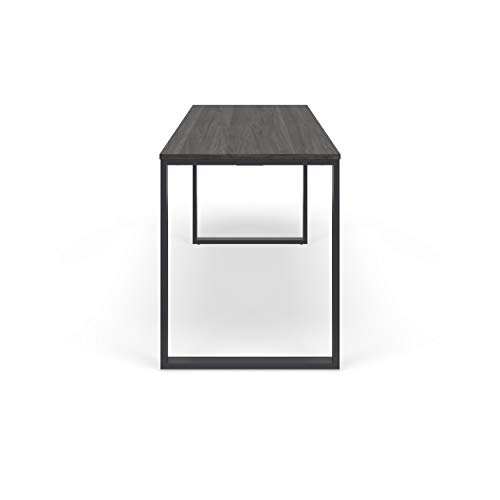 HON Basyx Commercial-Grade Executive Desk, 55", Gray