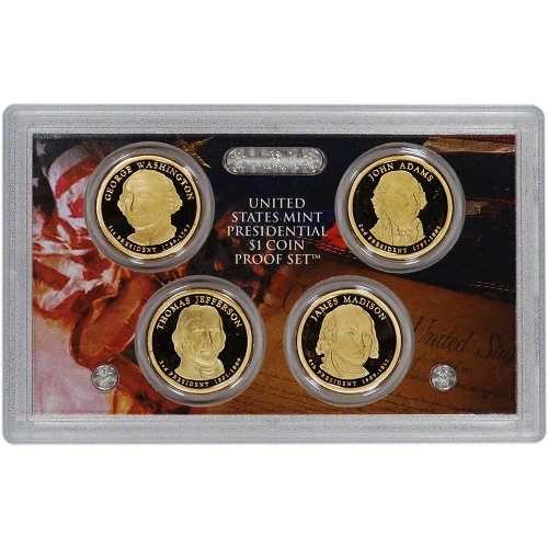 2007 S US Mint Presidential $1 Coin Proof Set OGP
