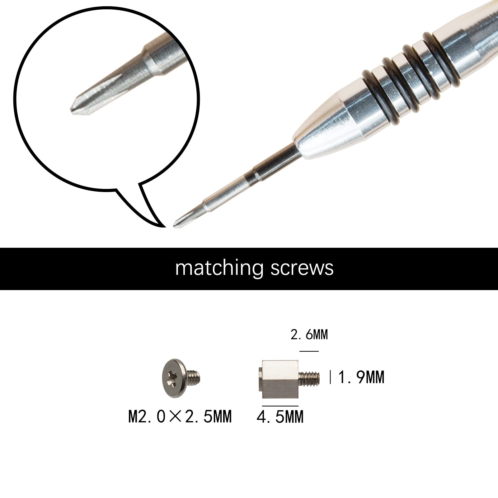 LWNSS M.2 Screw Kit,NVMe Screw m.2 SSD Mounting Kit,Hex Nut Stand (4 pcs)+1 pcs Screwdriver Replacement for ASUS Motherboard or ASRock Board NVMe PCIe m.2 Standoff and Screw