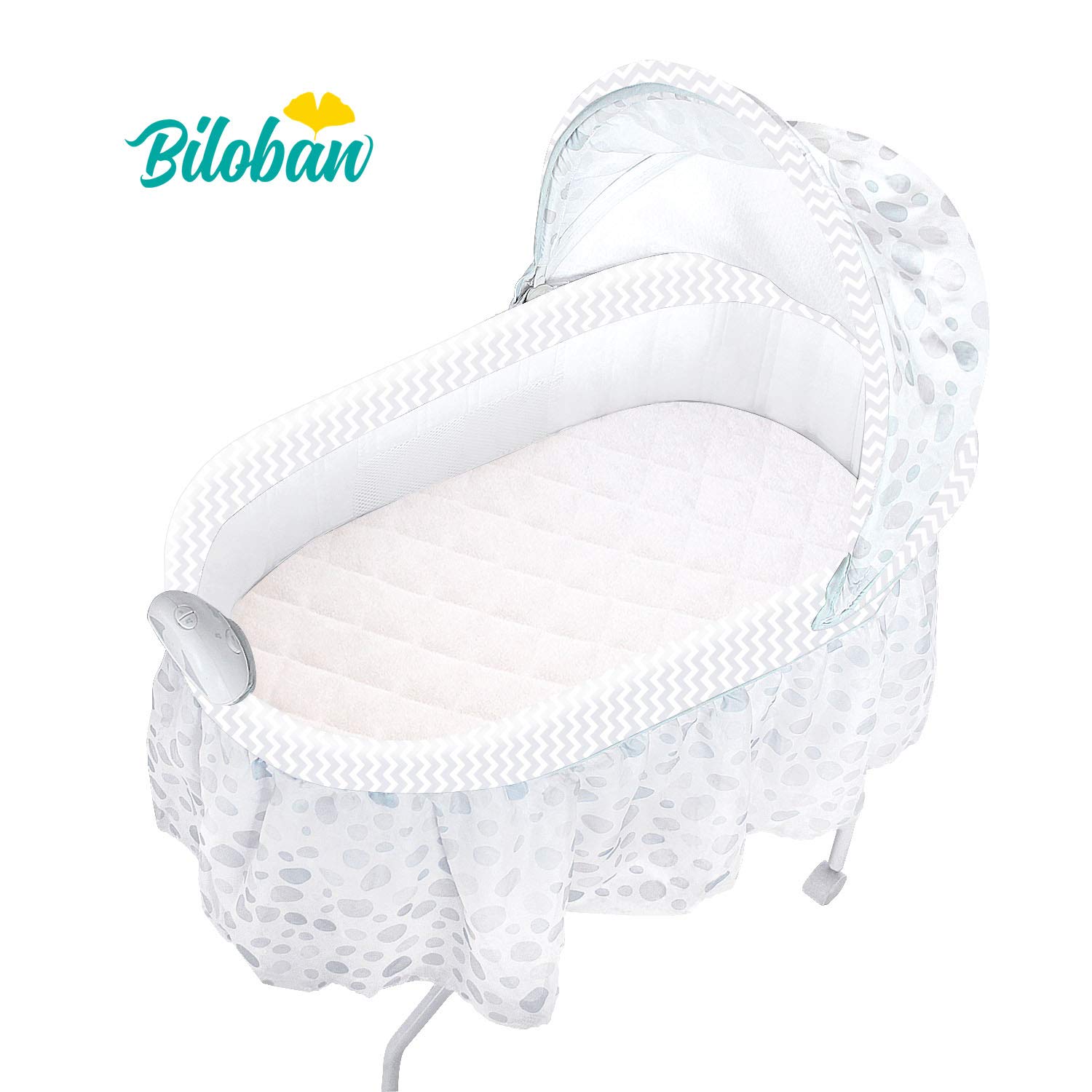 Bassinet Mattress Pad Covers and Sheets for Delta Children Sweet Dream Bassinet