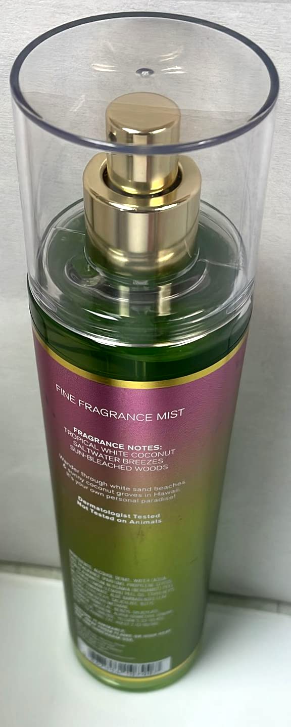 Bath and Body Works WAIKIKI - BEACH COCONUT Fine Fragrance Mist 8 Fluid Ounce (2020 Edition)