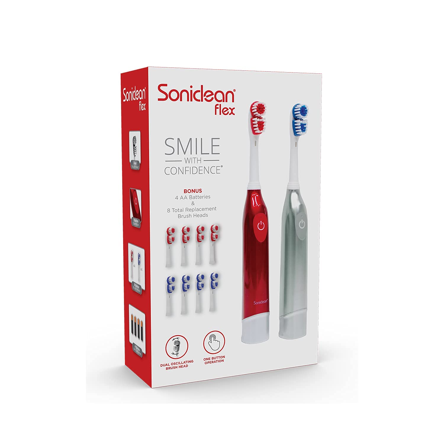 Soniclean Flex Silver and Red