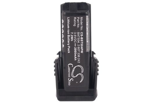 2000mAh Replacement for Bosch PS10, SPS10, SPS10-2 Battery, P/N 2 607 336 241, 2 607 336 242, BAT504