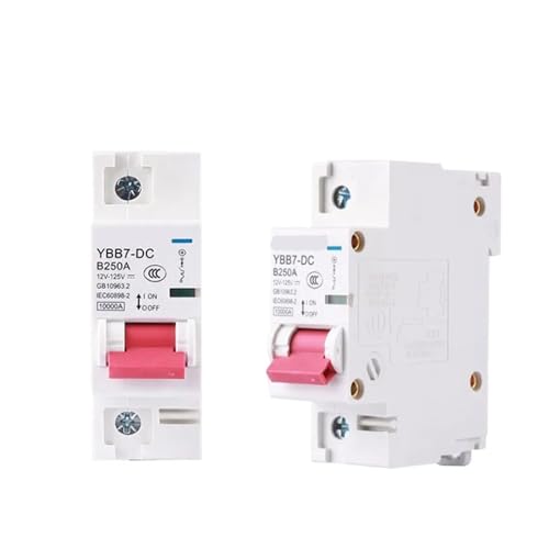 1PCS Solar Battery Circuit Isolator DC Circuit Breaker 1P 2P 12V 24V 60V 72V 96V Mini Protection Switch 80A100A125A150A200A250A (Size : KL4-3b, Color : 150A)