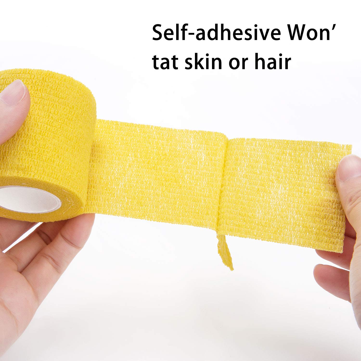 14 PCS Self Adhesive Bandage Wrap & Color Athletic Tape, Self Adherent StretchTape for Wrist, Ankle, Wrist Tape Baseball 2 Inch X 4.92Yard Per Roll.