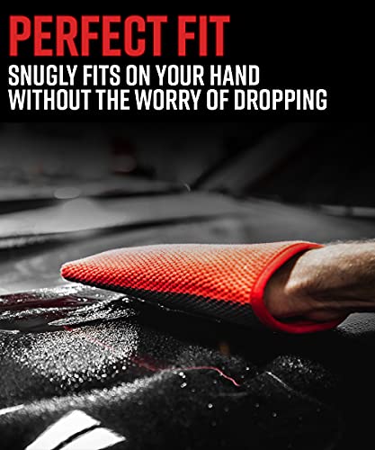 Adam's Polishes Clay Mitt - Medium Grade Clay Bar Infused Mitt | Car Detailing Glove Quickly Removes Debris from Your Paint, Glass, Wheels, & More