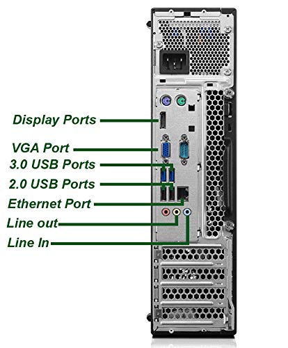 Lenovo M700 SFF Computer Desktop PC, Intel Core i5 6500 Processor, 8GB Ram, 128GB M.2 SSD, 500GB Hard Drive, Wireless Keyboard & Mouse, 19" FHD Monitor, WiFi | Bluetooth, Win 10 Pro (Renewed)