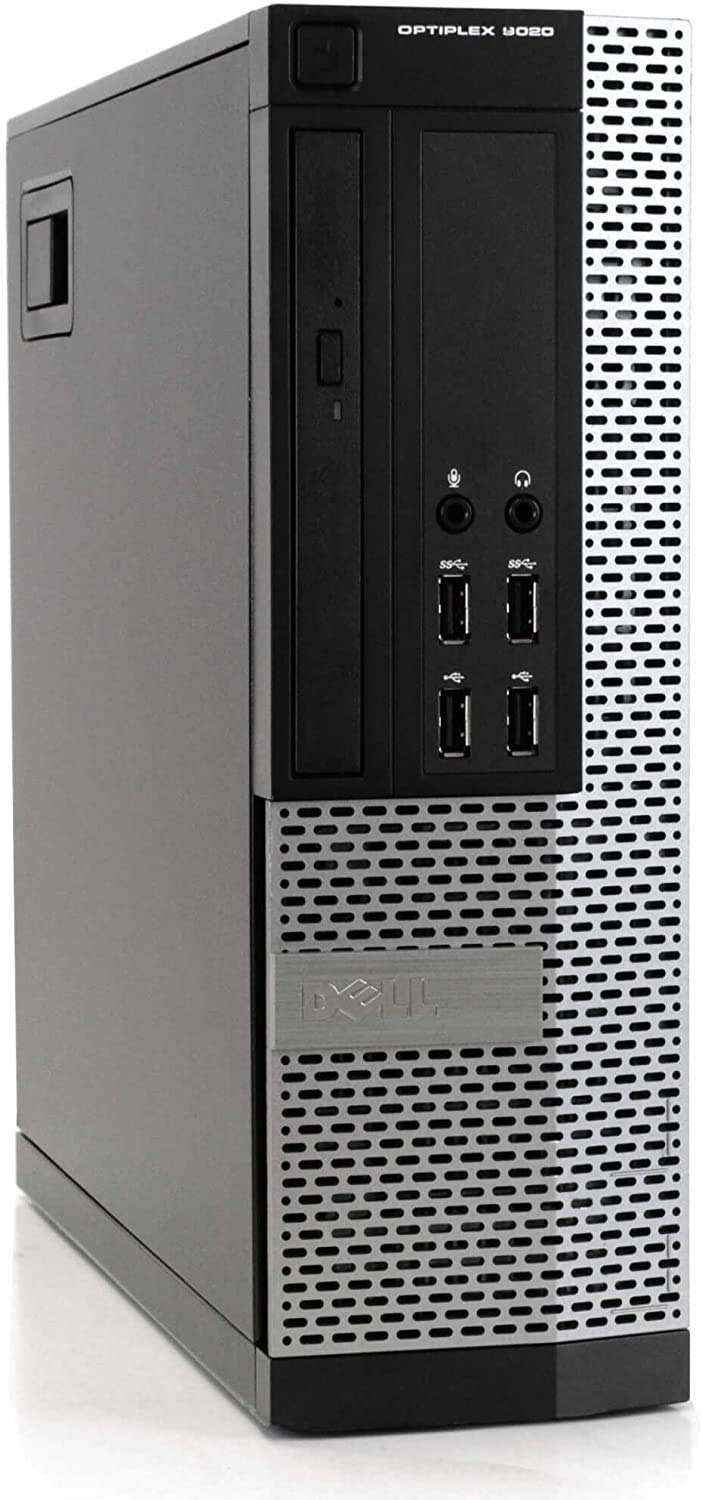 Dell Optiplex 9020 Small Form Factor Desktop PC, Intel Core i7-4770, 16GB Ram, 2TB SATA Drive + 256GB SSD WiFi, DVD-RW, 24-inch LCD, Windows 10 Pro (Renewed)