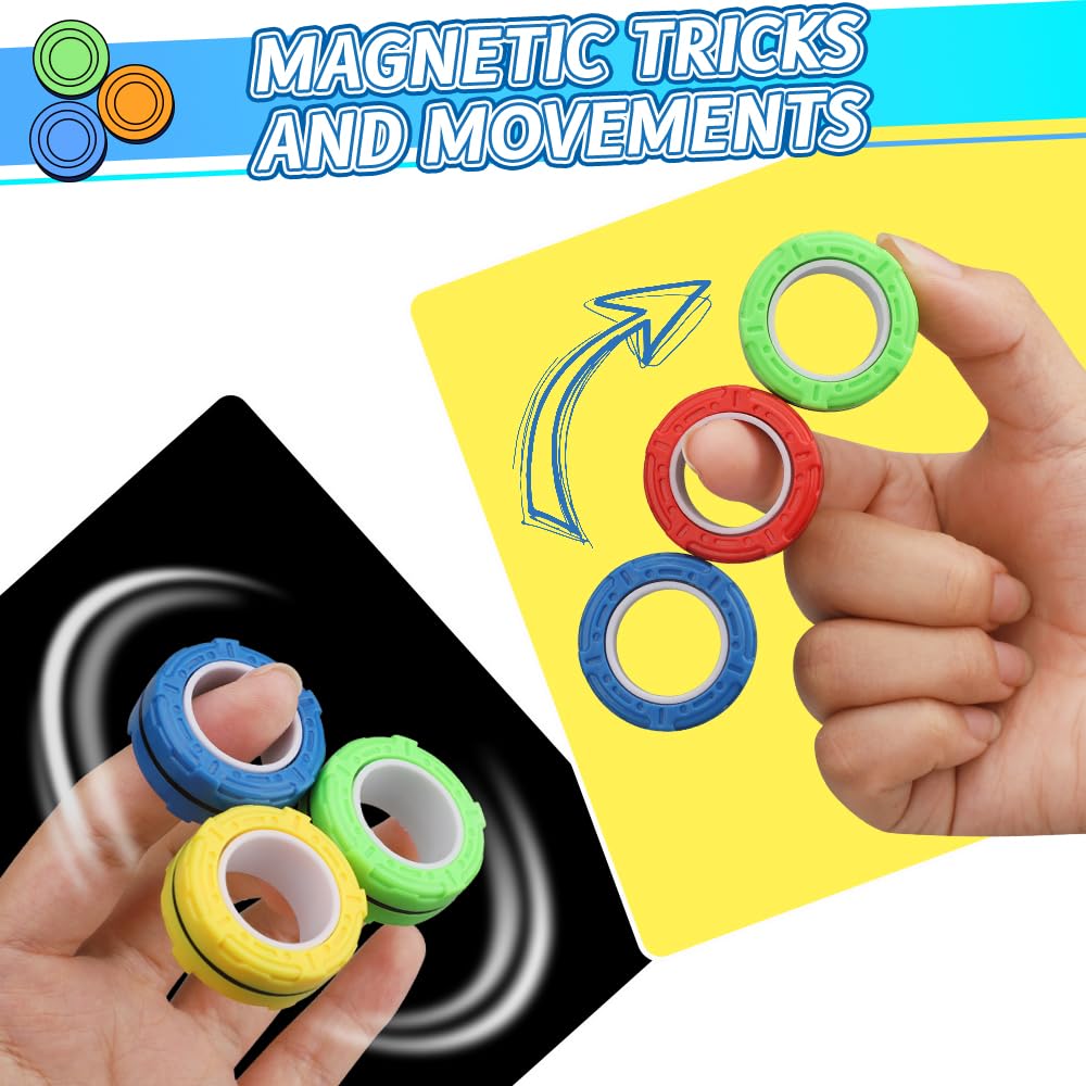 Anzmtosn 1.26 Inch Jumbo Magnetic Building Block for Kids Toddlers, Safe ABS Science Kit Large Magnets Cube Educational Learning Toy Stem Toy 3D Stacking Logical Toy Xmas Stocking Stuffer