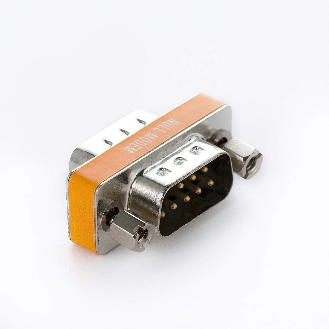 Arnorin DB9 Null Modem Adapter Male to Male 10 Pack