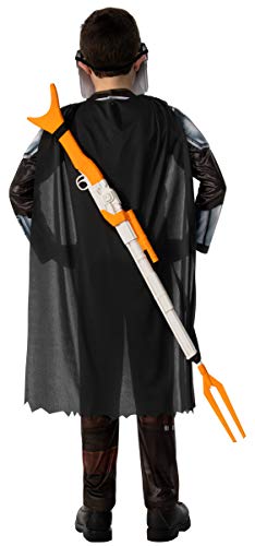 Star Wars The Mandalorian Kids Halloween Costume MEDIUM (8/10) Jumpsuit/Cape/Mask/Holographic Detail