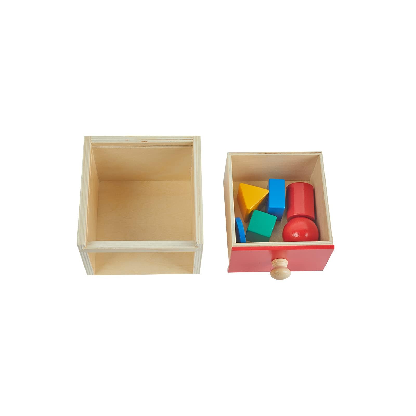 Adena Montessori Sorting Drop Box Toy with 6 Borad and Drawer Educational Toys for Kids Baby Toddlers