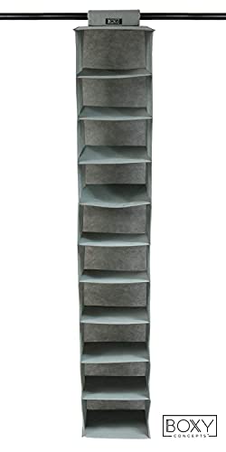 Boxy Concepts Hat Rack - 10 Shelf Hanging Closet Hat Organizer for Baseball Caps - Hat Storage to Protect Your Caps with this Hat Hanger - Easy Hat Holder & Baseball Hat Organizer