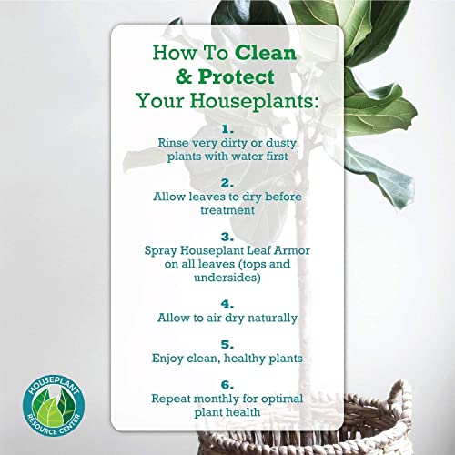 Houseplant Resource Center Plant Leaf Armor β Leaf Shine and Indoor Plant Cleaner Spray β Fortifies and Protects Indoor Plants and Keeps Leaves Green & Gorgeous