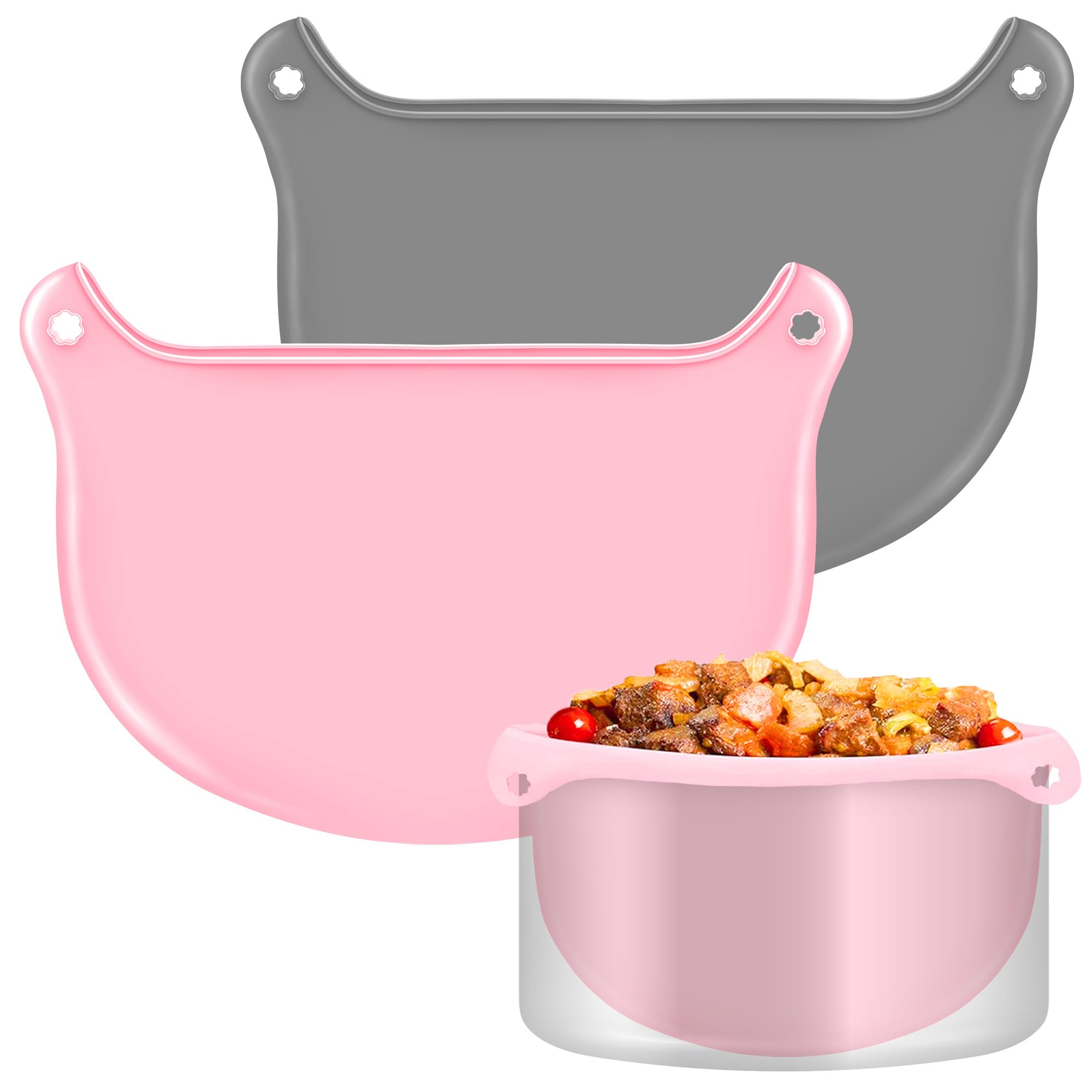 2 Pack Silicone Slow Cooker Liner, Slow Cooker Liners, Ideal for Easy Clean Up, Fits 6-8 Quart, Oval or Round Pot, Slow cook Liners are Reusable and Leak proof, Slow cook bag Liners, Disposable