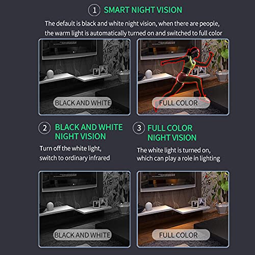 VSVABEFV PTZ WiFi Security Camera Outdoor, 1080P Home WiFi IP Camera, HD Wireless Surveillance Camera, Waterproof Two Way Audio Motion Detection Clear Night Vision Surveillance Cam