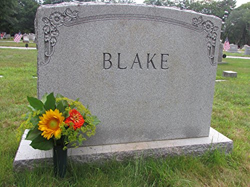 2 Pack - Evelots New Cemetery Cone Vases-Sturdy Steel Stakes-Graveside Memorial