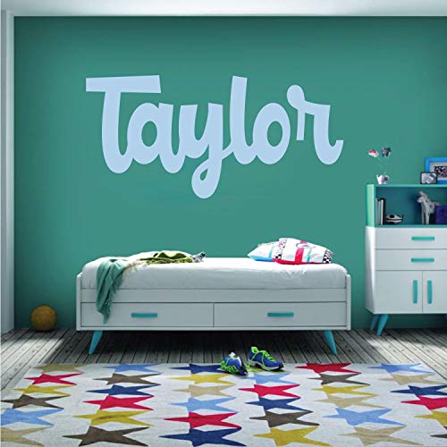 Multiple Font Custom Name Nursery Wall Decal Vinyl Sticker | Home Décor | Custom Kids Room Decal | Bedside Decals | Children’s Room| Car | Laptop
